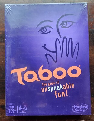 Taboo game Classic unspeakable Family Fun Group Board Game Hasbro New ...
