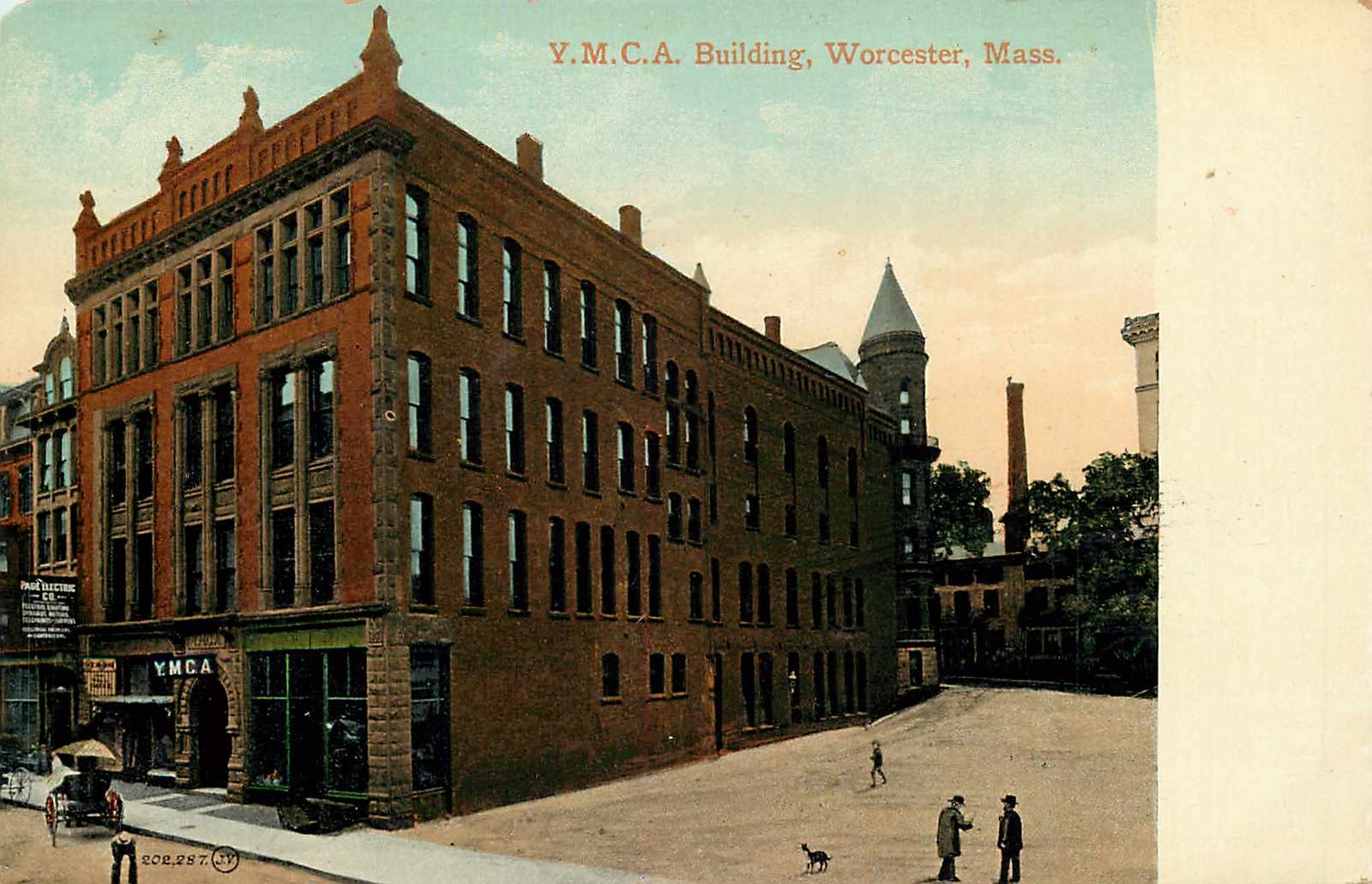 Postcard YMCA Building Worcester Massachusetts Unused | eBay