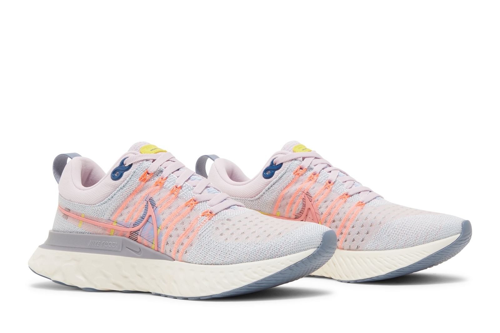 Size 9.5 - Nike React Infinity Run Flyknit 2 Premium Pink Foam Blue ...