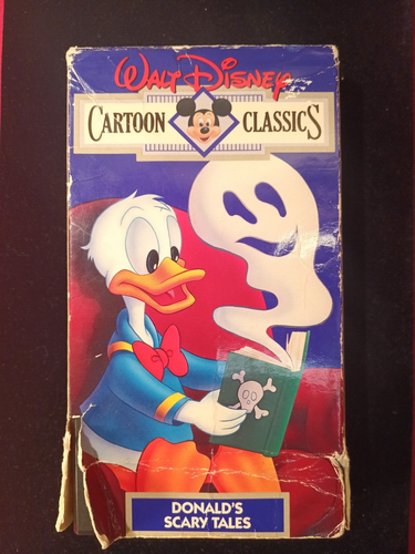 VINTAGE WALT DISNEY CARTOON CLASSICE "DONALD'S SCARY TALES" (VHS) RARE ...