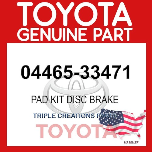 GENUINE OEM TOYOTA PAD KIT,DISC BRAKE 04465-33471 | eBay