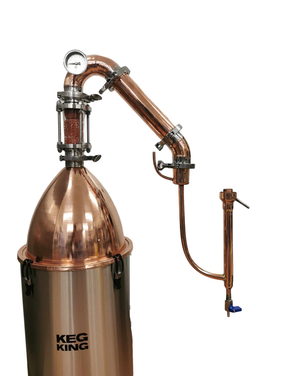 New 35L Copper Pot Still Mini Distillery Kit for Making Whisky/Bourbon ...