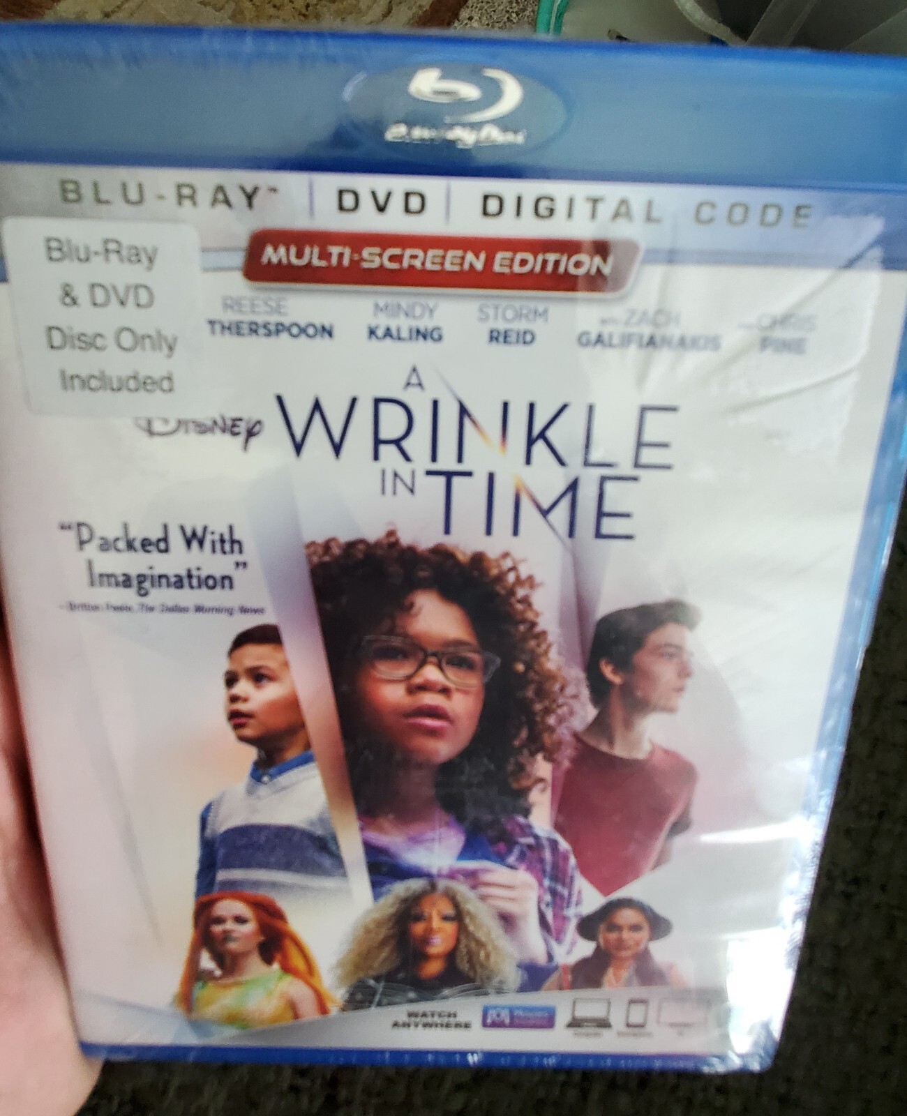 🔥Disney's A Wrinkle in Time (Blu-ray, DVD, 2018 Multi-screen edition ...