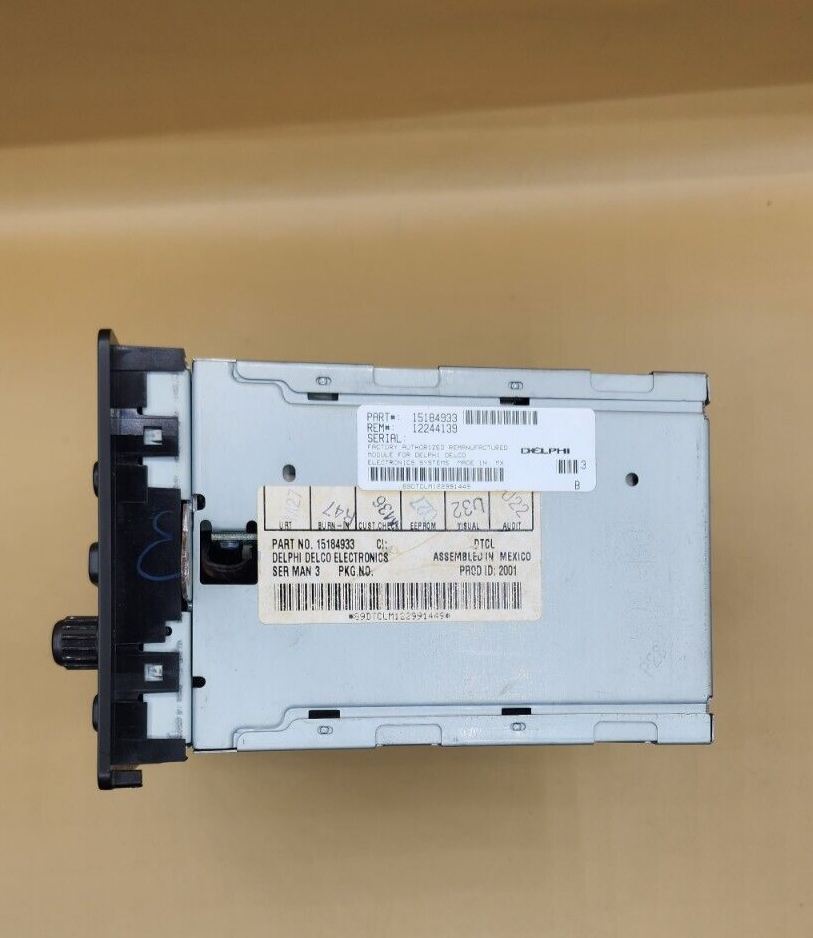 2002-2005 GM Chevrolet Delphi Radio Receiver AM/FM Stereo CD Player ...