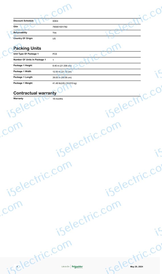 Square D MP22125 200 Amp w/2 Gang 125A Meter OH/UG MP22-125 EUSERC as ...
