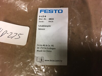 FESTO pneumatic muffler, U-1/2-B, 6844, KP-275 | eBay
