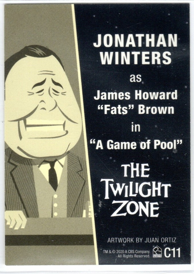 TWILIGHT ZONE ARCHIVES 2020 EDITION C11 CHARACTER ART PORTFOLIO INSERT ...