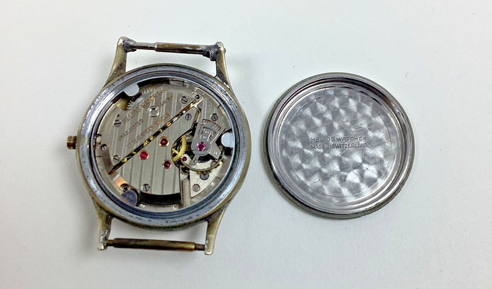 Vintage Helios 17 Jewel Military WWII Era Watch Cal 450 Runs Spares ...