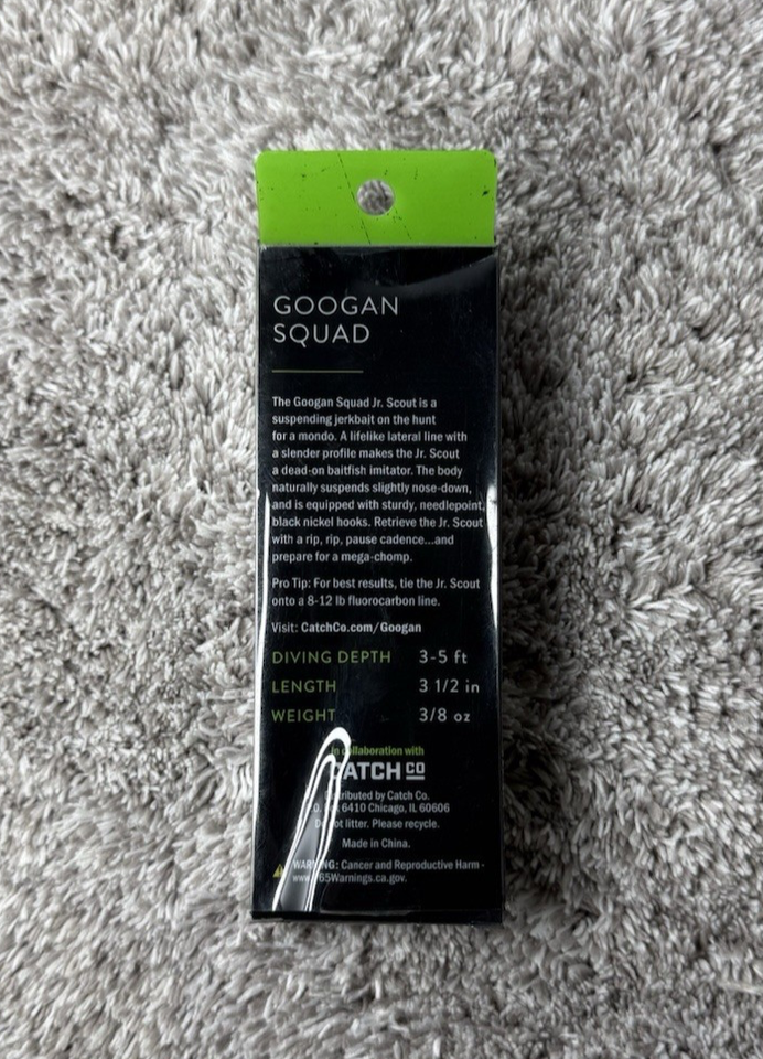 Googan Squad Fishing Lure Junior Scout Pearl Bone #6 Jerkbait | eBay