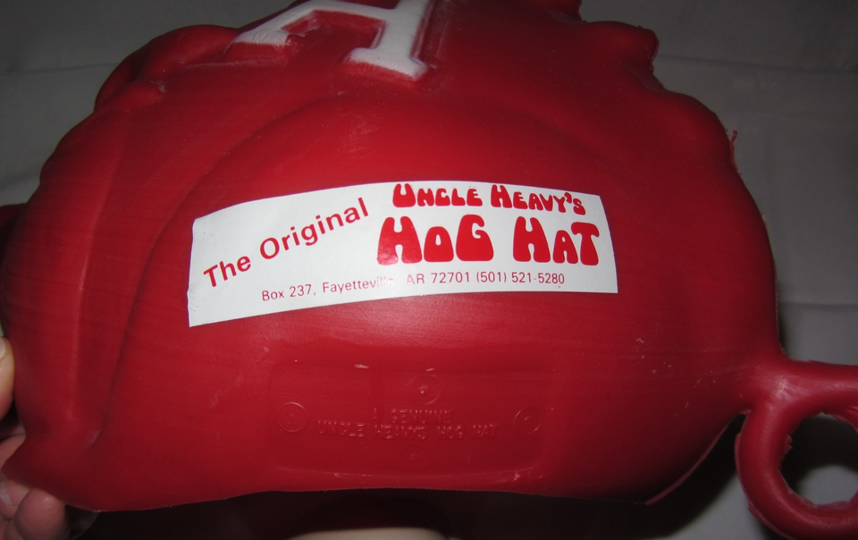 Vintage Arkansas Razorback Genuine Original Uncle Heavy's Hog Hat | eBay
