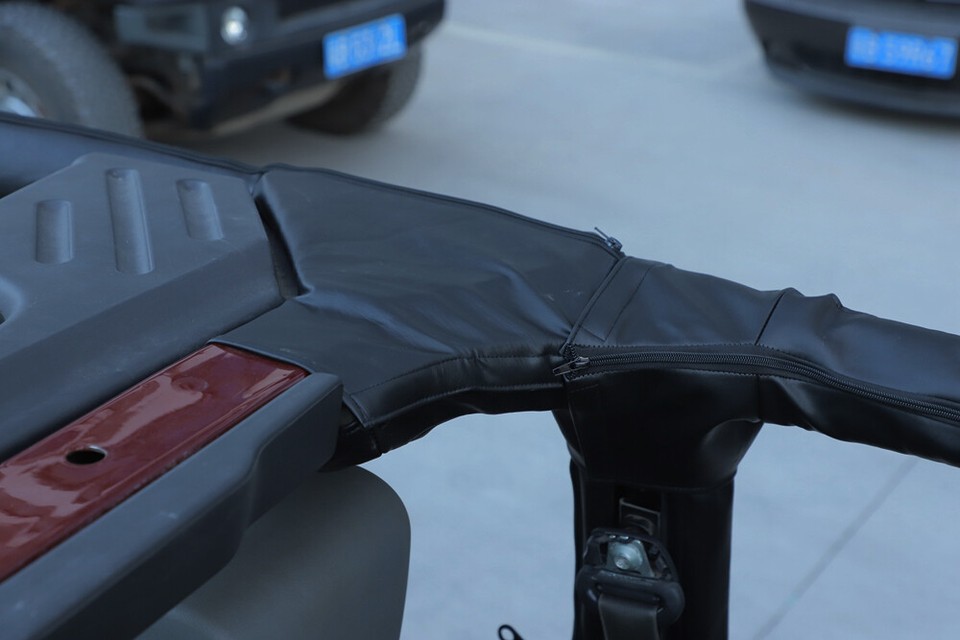 6PCS Black Roll Bar Covers PU Leather for Jeep Wrangler JK 2-Door 2007 ...