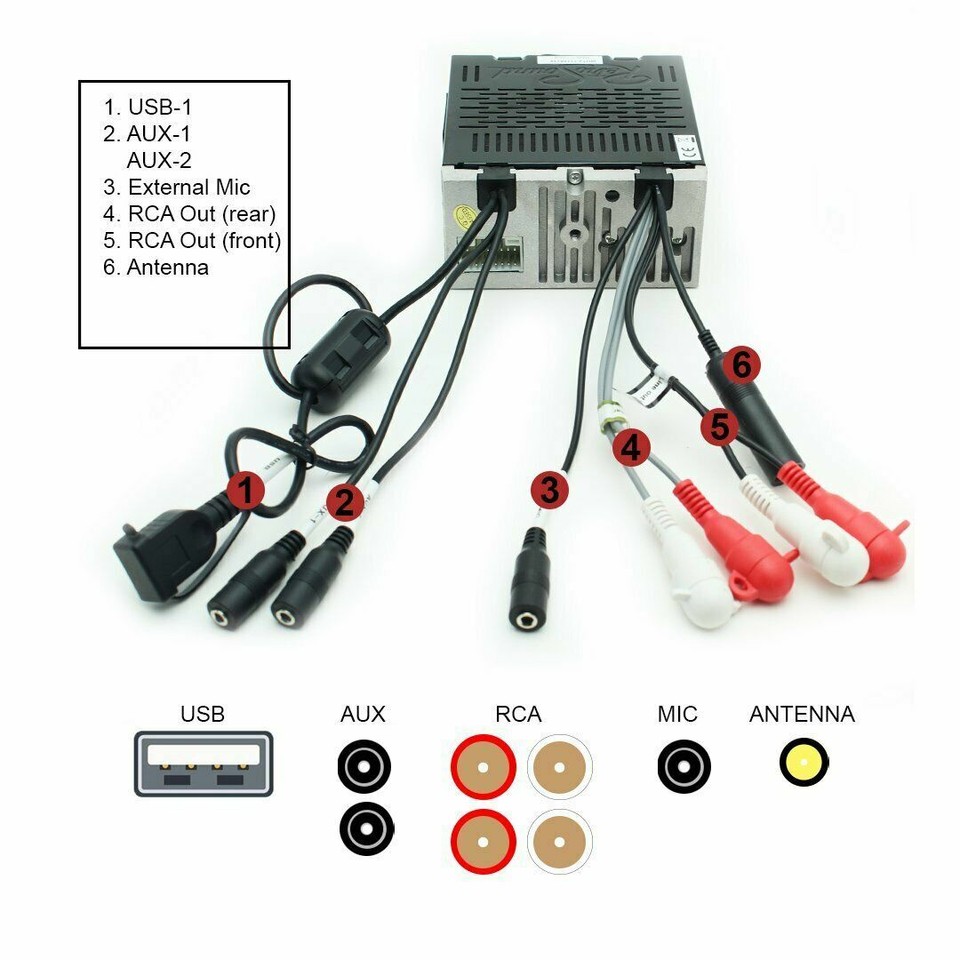 1966-67 Chevrolet Chevelle El Camino Malibu M2 Radio Bluetooth USB MP3 ...