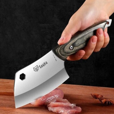 Highder Chefs Knife Vegetable Meat Fish Tactical Survival Hunting ...