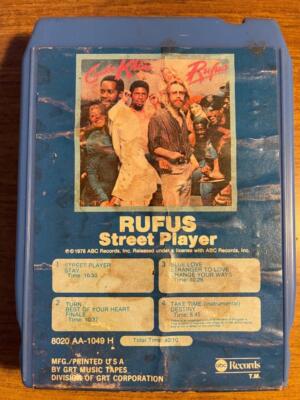 RUFUS STREET PLAYER VINTAGE RARE 8 TRACK TAPE TESTED LATE NITE BARGAIN ...