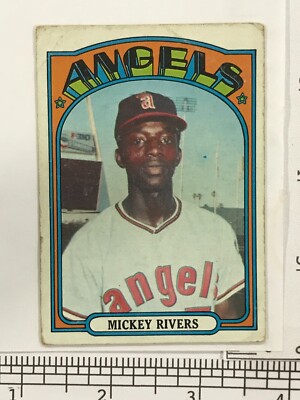 1972 Topps Mickey Rivers #272 rookie card RC California Angels | eBay