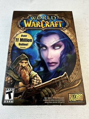 World of Warcraft WOW PC Mac CD ROM Blizzard Windows 2000 New Sealed ...