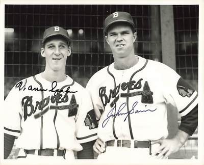 Warren Spahn Johnny Sain Braves Signed 8x10 Photo Autograph Auto PSA ...