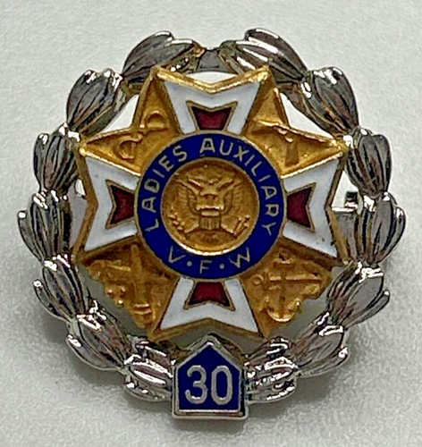 Vintage VFW Ladies Auxiliary 30 Years of Service Pin SKU PB91-3 | eBay
