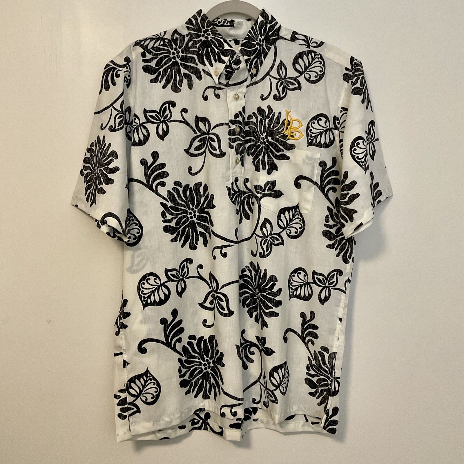 Reyn Spooner Nane’a Hawaiian Shirt Natural Tailored Fit Size M Long ...