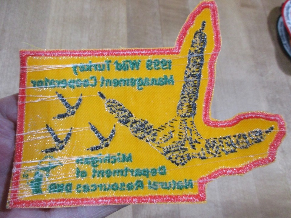 1999 Michigan DNR Wild Turkey Management Successful Hunting Patch ...