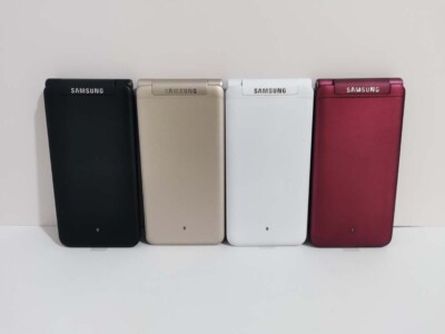 Samsung Galaxy Folder G1600 Dual SIM LTE Flip SmartPhone Unlocked Good ...