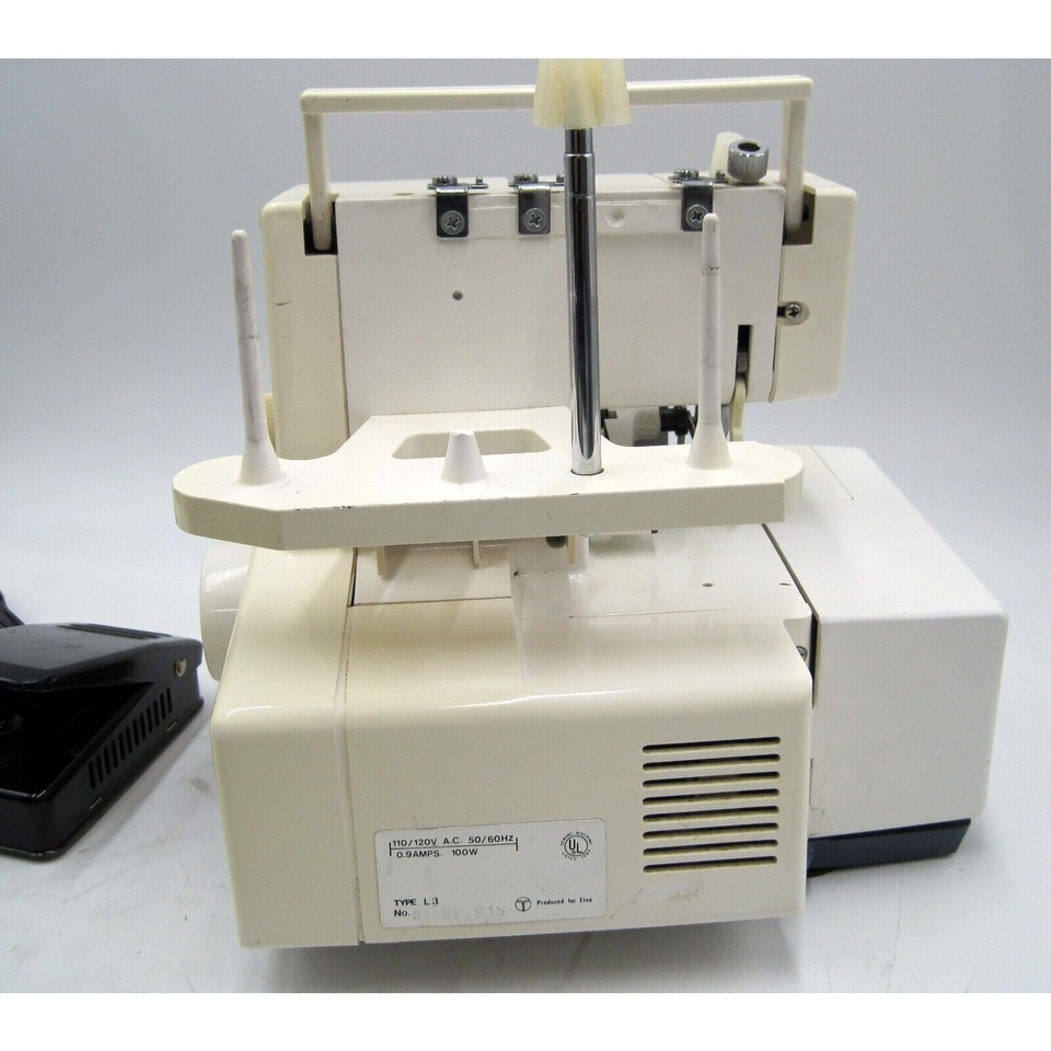 Elna Elnita Lock T3 Serger Sewing Machine W/Foot Pedal | eBay