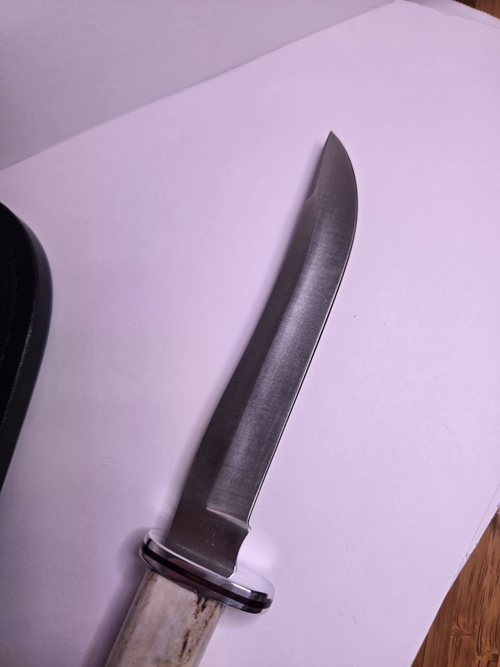 1993 Buck 105 Pathfinder Knife with Sheath, Bone Handle | eBay