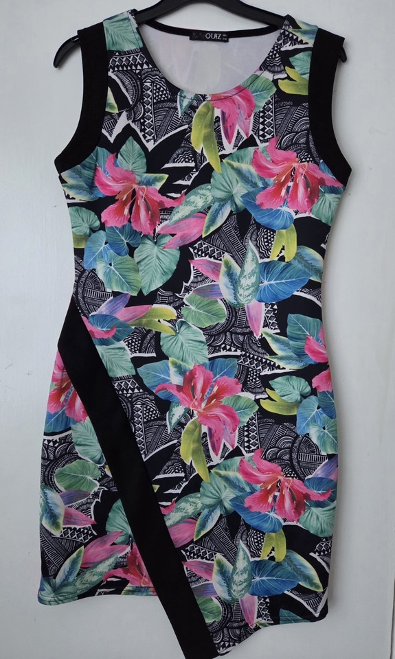 Quiz Floral Sleeveless Summer Dress. Vgc. Size 12. | eBay UK