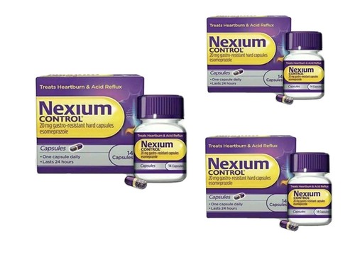 Nexium Control 20mg 3x14 Capsules -24 Hour Relief from heartburn&acid ...