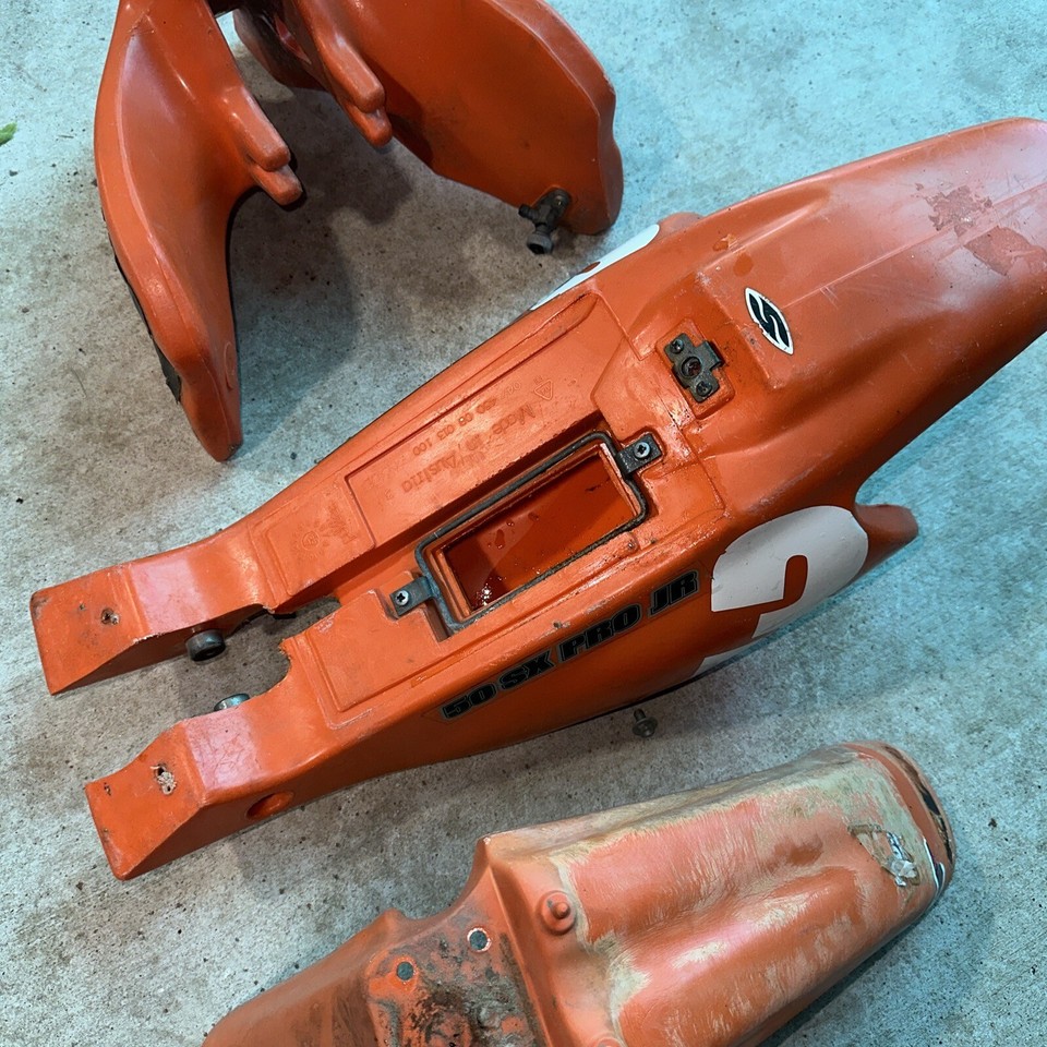 KTM 50 sx pro jr Plastics Fenders Tank Number Plate Front Rear | eBay
