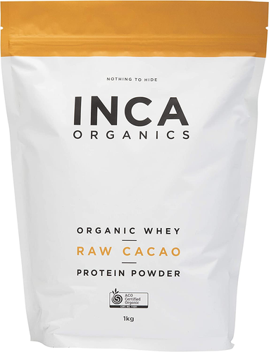 Inca Organics Organic Protein Powder Whey Cacao (Chocolate), 100% ...
