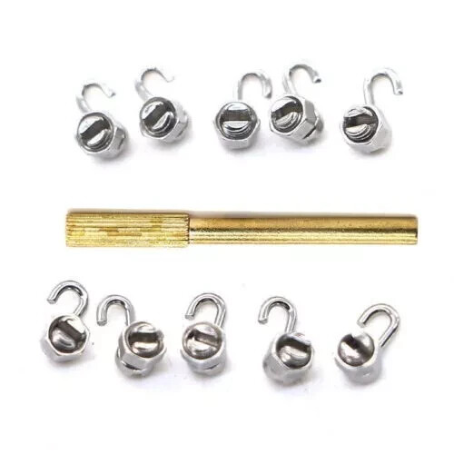 20 Pcs Dental Orthodontic Crimpable Hooks Stops Arch Wire Gurin Lock ...