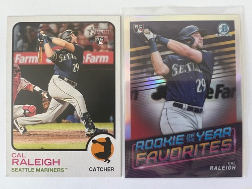 Cal Raleigh ROOKIE Cards 22 Total! Seattle Mariners Superstar+bonuses ...