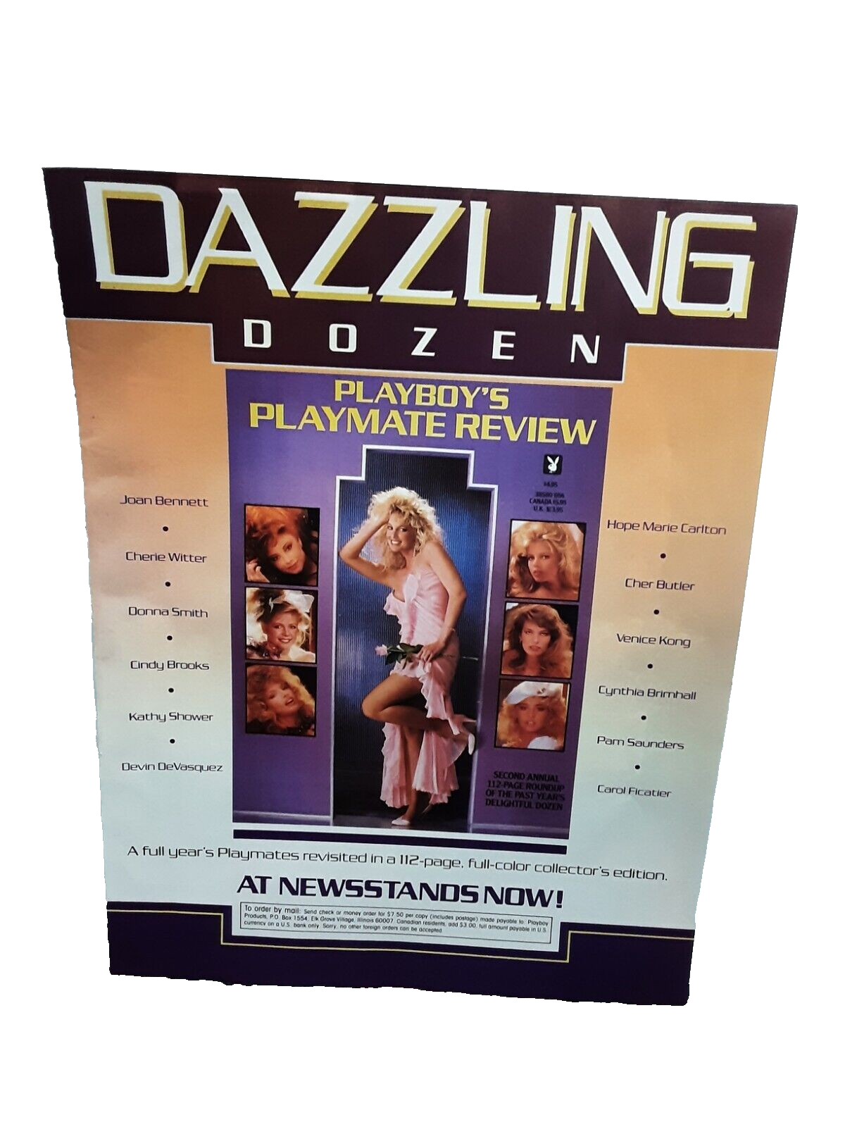 1986 Playboy Playmate Review Dazzling Dozen Original Print Ad vintage ...