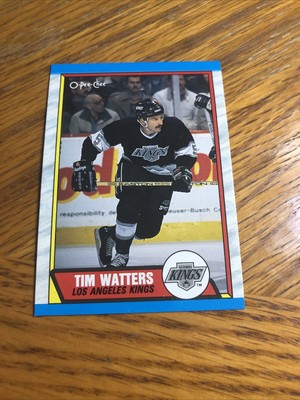 1989-90 O-PEE-CHEE TIM WATTERS LOS ANGELES KINGS #212 Set Break | eBay
