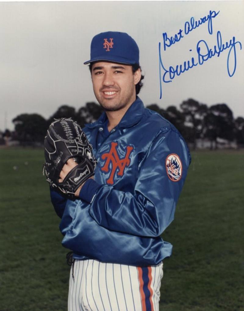 RON DARLING METS PERSONALIZATION REMOVEDSIGNED AUTOGRAPHED 8x10 PHOTO W ...