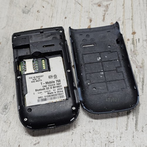 Alcatel One Touch 768T - 128MB - Black (T-Mobile) Flip Phone Parts ...