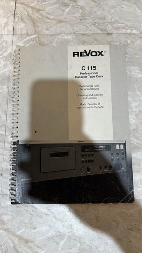 Original REVOX C115 Bedienungs-und Serviceanleitung/Operating and ...