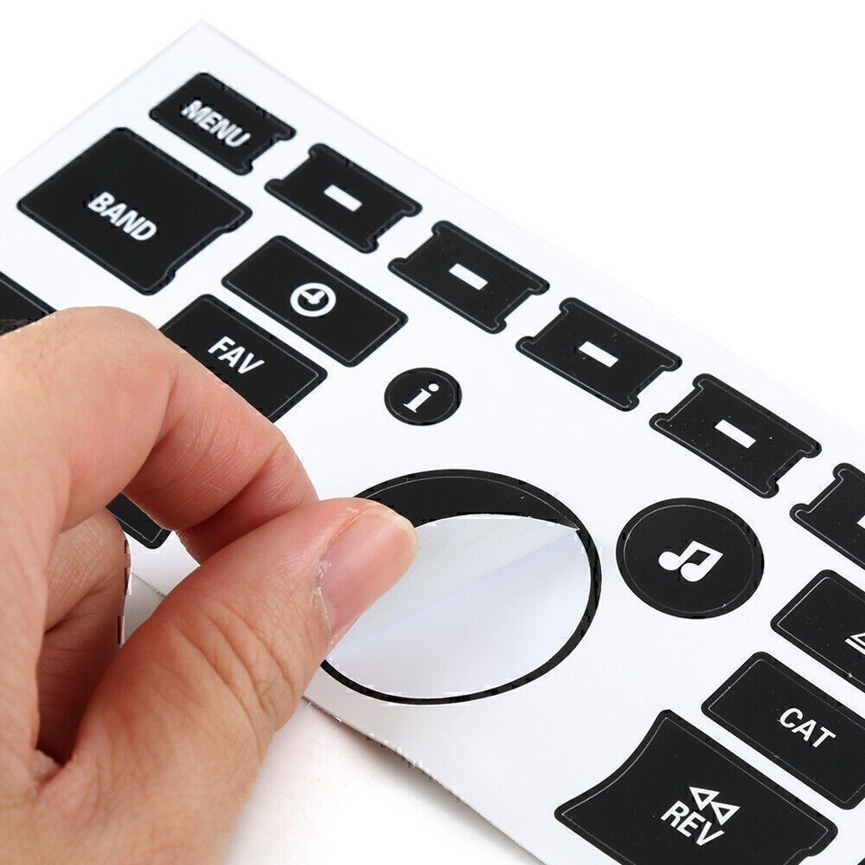 2 sheet AC Control Radio Dash Button Repair Kit Sticker for Chevy GMC ...