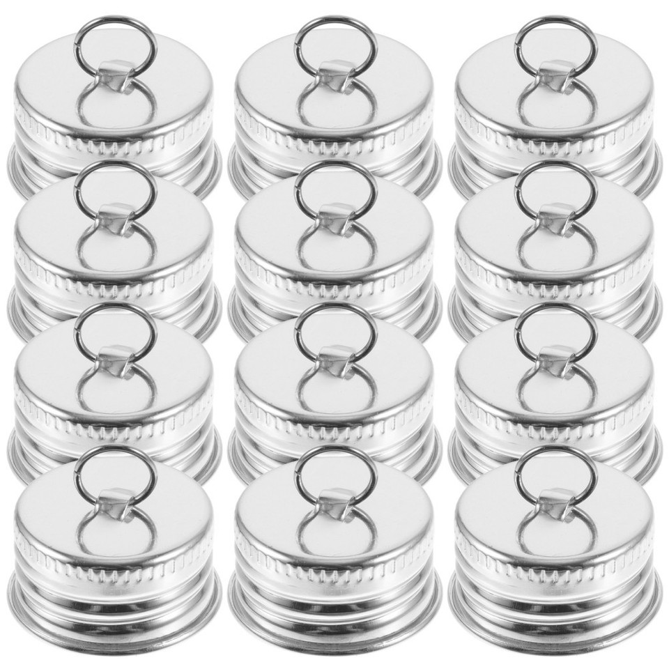 20 Pcs Aluminum Thread Bottle Caps Jar Covers Screw Caps for Kitchen ...
