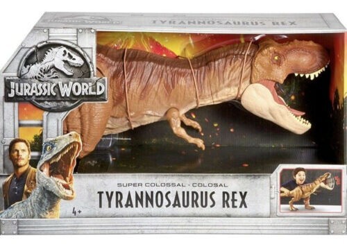 2018 Mattel Tyrannosaurs Rex Jurassic World Super Colossal T-Rex ...