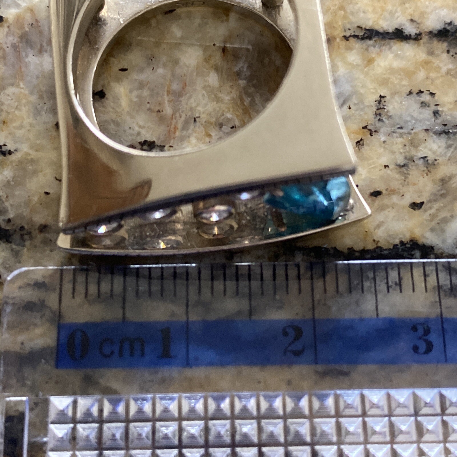 14k Designer Harry Roa Diamonds Blue Stone Modern Ring One Of A Kind | eBay