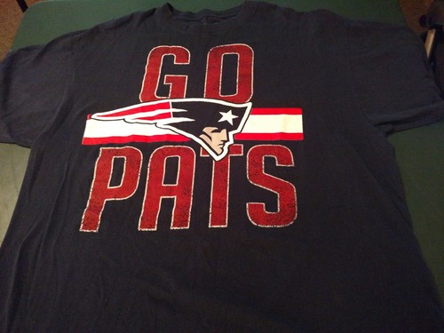 New England Patriots GO PATS XXL NFL Team Apparel T-Shirt | eBay
