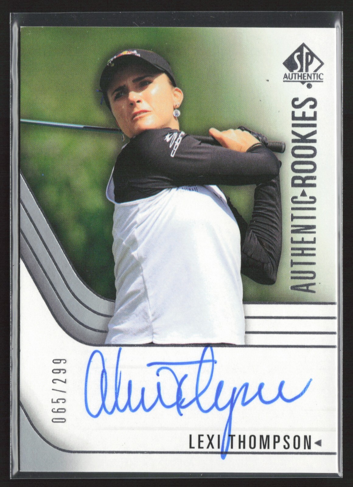 Lexi Thompson 2021 UD Sp Authentic Tier 2 Rookie Signatures Auto Rc #D ...