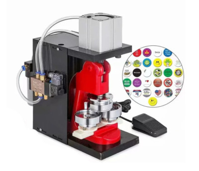 Pneumatic Badge Machine Button Maker Round Badge Making Machine With ...