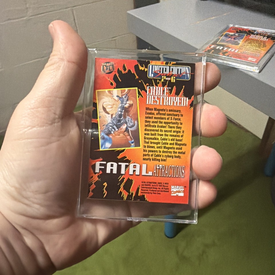 1994 Fleer Ultra X-Men FATAL ATTRACTIONS INSERT chase 6 CARD Set ...
