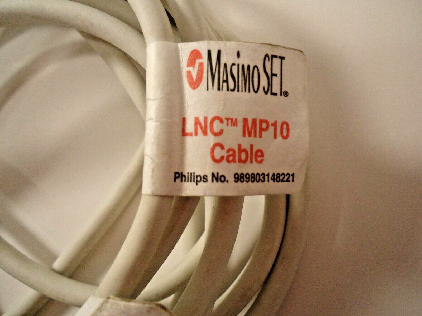 Philips Masimo LNC MP10 SpO2 Adapter Cable Part # 989803148221 | eBay