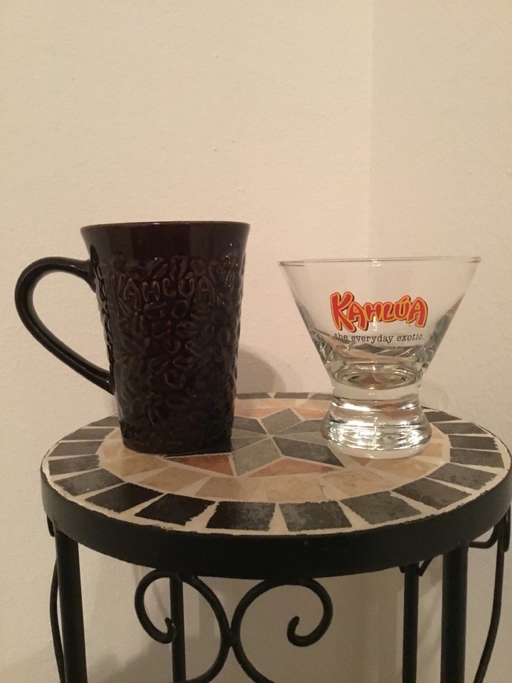 Kahlúa Coffee Bean Mug ☕️ & Cocktail Glass 🥃 Collectible Items | eBay