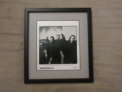 Steve Perry / Journey Framed 8x10 of The Whole Band From Trial By Fire ...