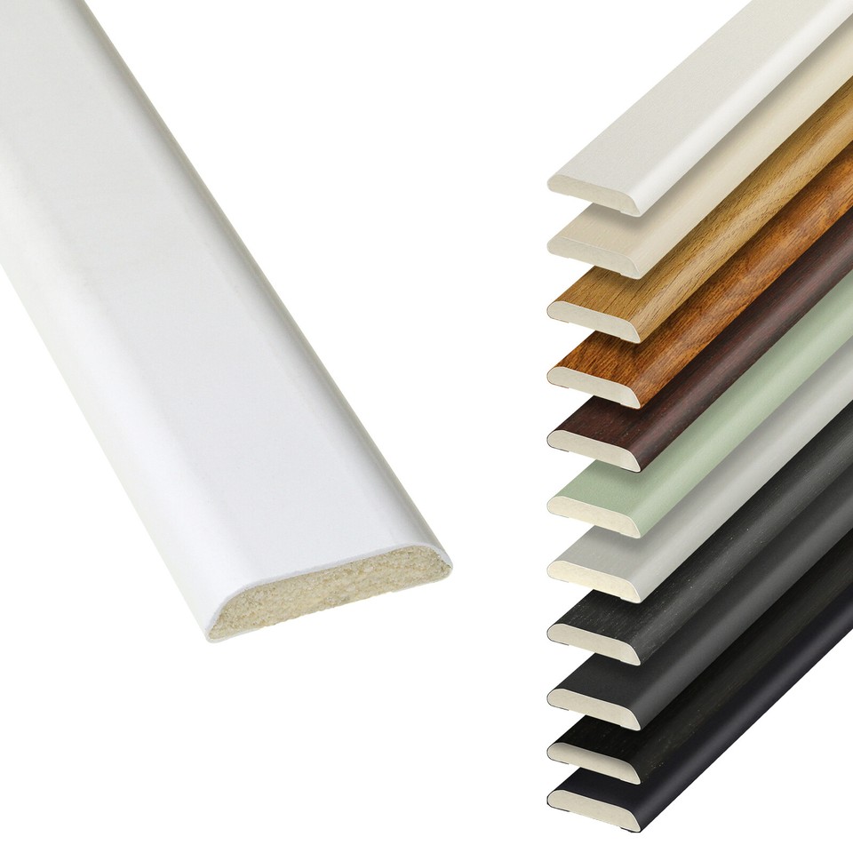 uPVC Plastic Trim Bead 5m Cloaking Fillet D Mould PVC Architrave Window ...